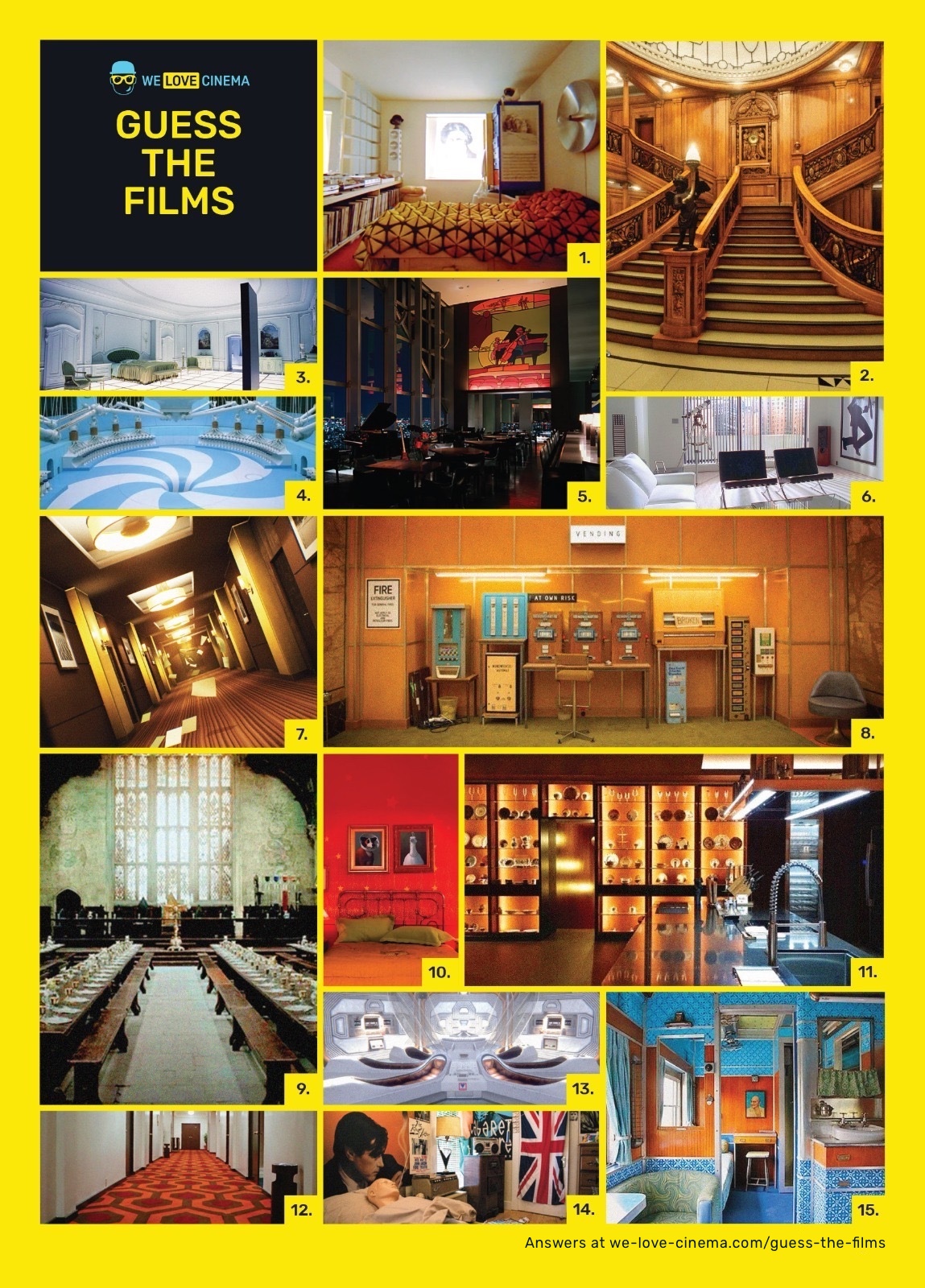 Guess the Films Quiz - 15 Questions